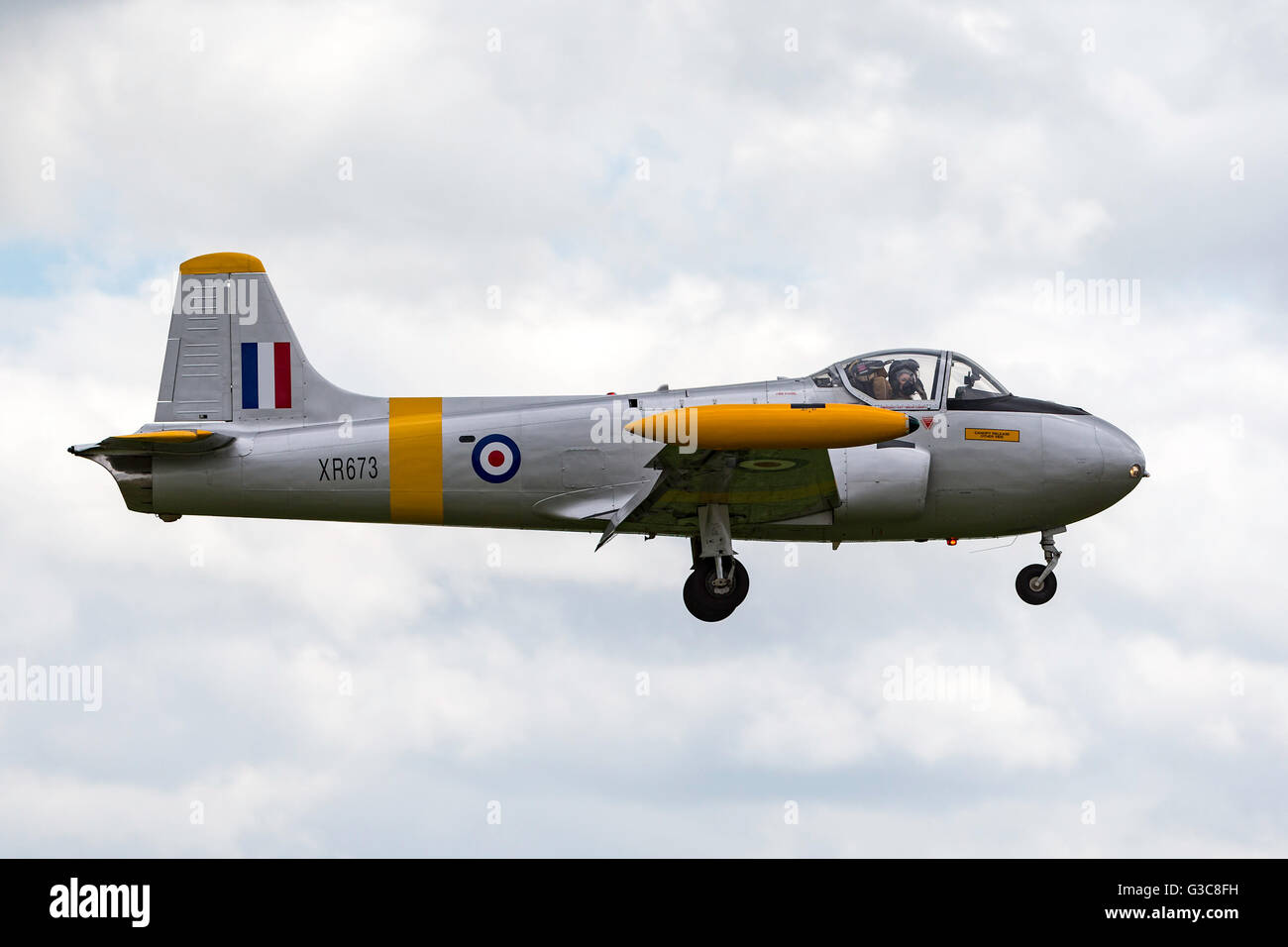 Former Royal Air Force (RAF) BAC Jet Provost T4 jet training aircraft G ...