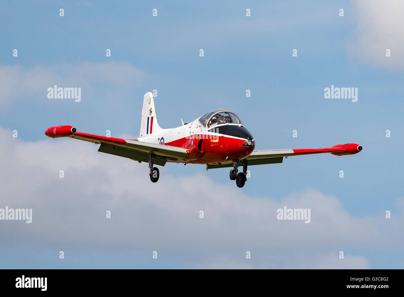 Former Royal Air Force (RAF) BAC Jet Provost T4 jet training aircraft G ...
