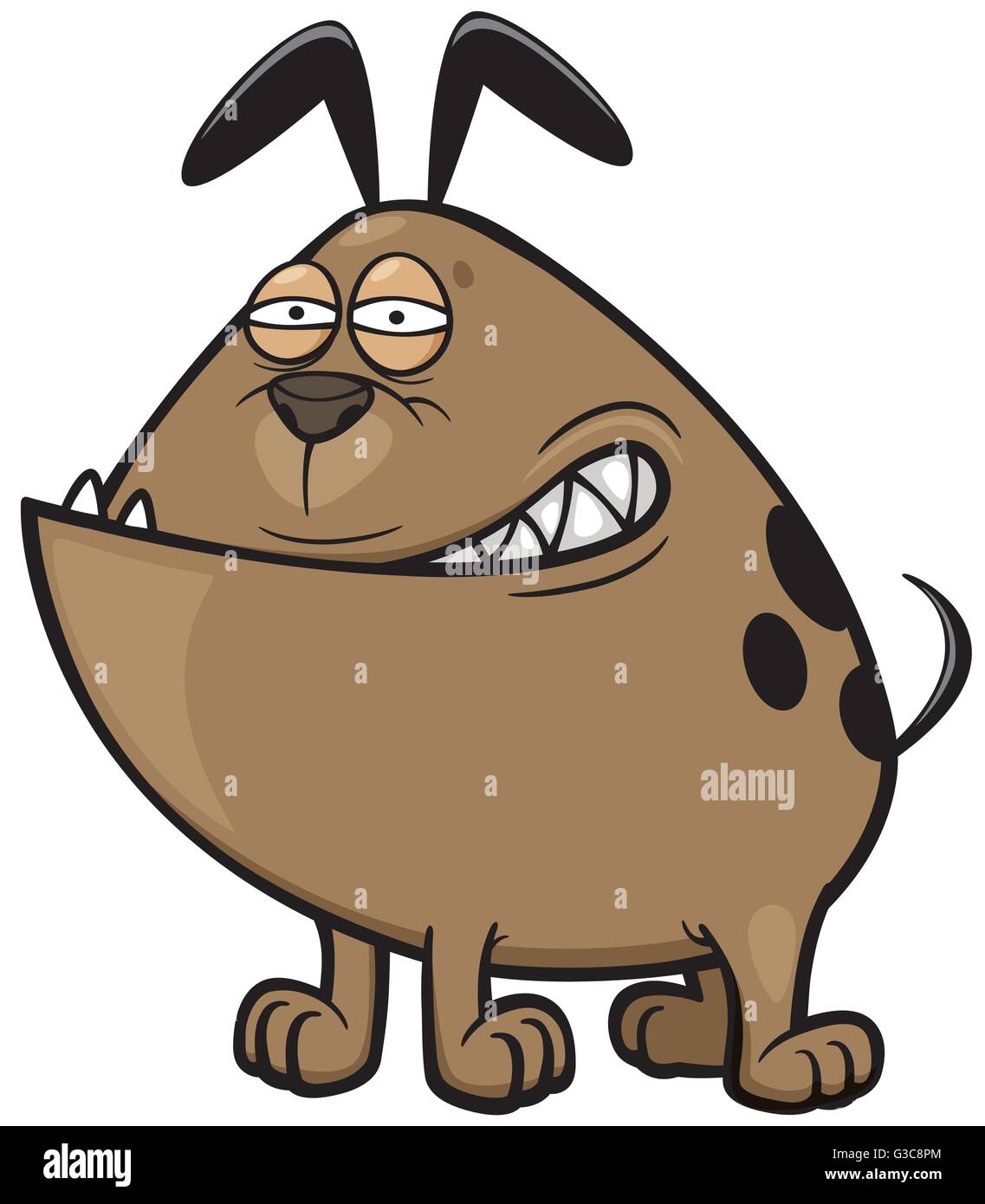 Vector illustration of Angry Dog Stock Vector Image & Art - Alamy