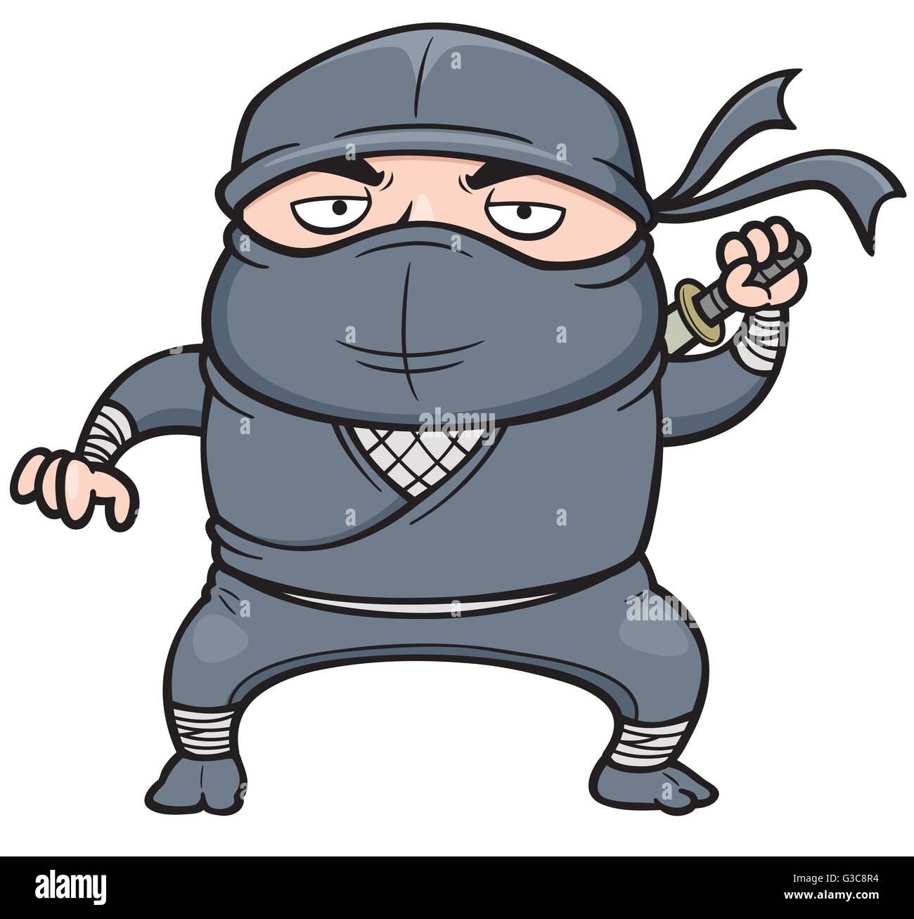 Vector illustration of Cartoon Ninja Stock Vector Image & Art - Alamy