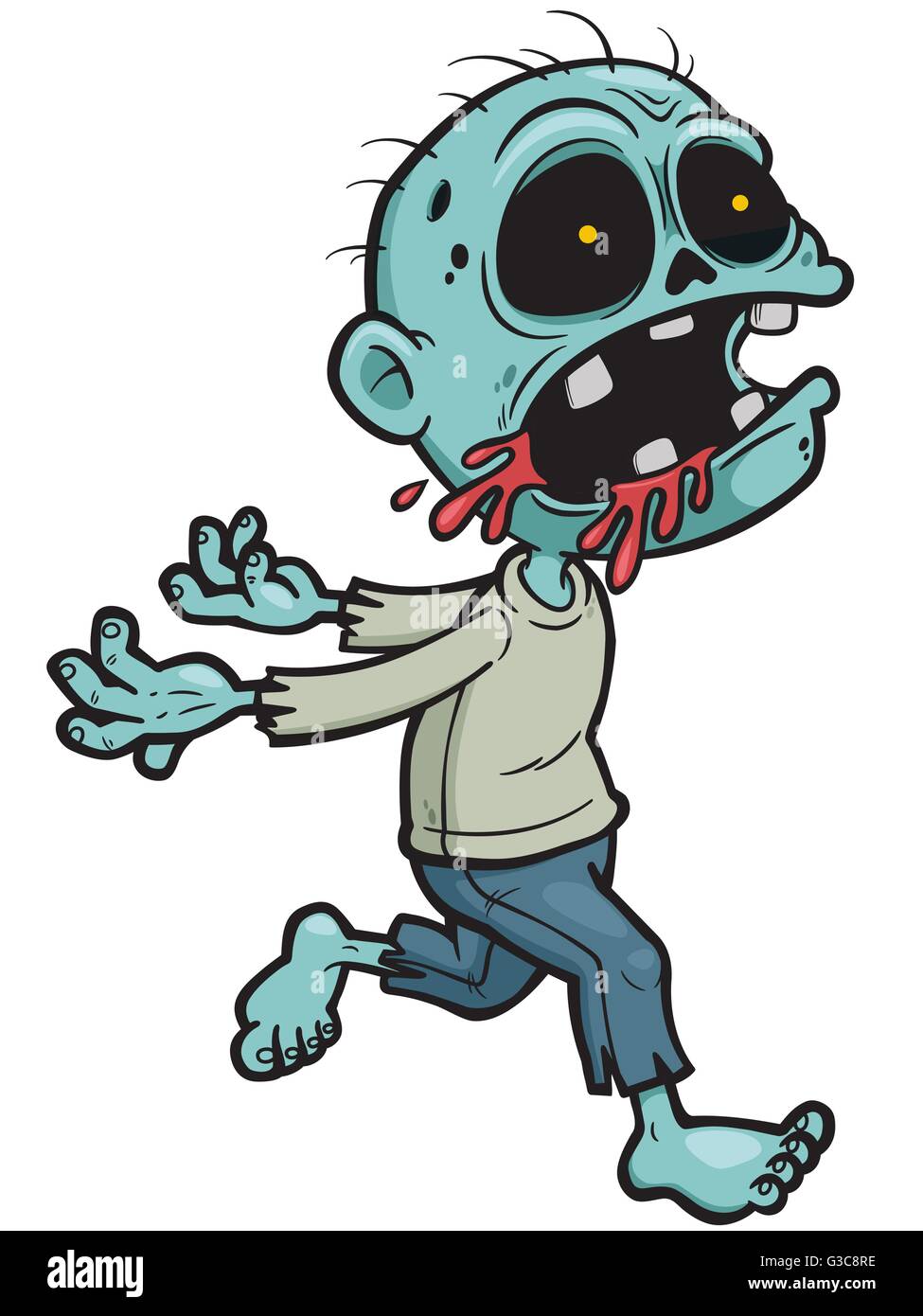 Vector illustration of Cartoon Zombie Stock Vector Image & Art - Alamy