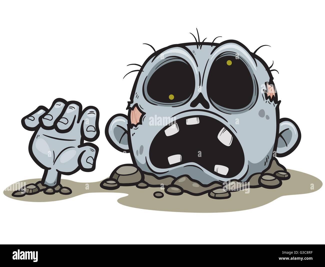Vector illustration of Cartoon zombie Stock Vector Image & Art - Alamy