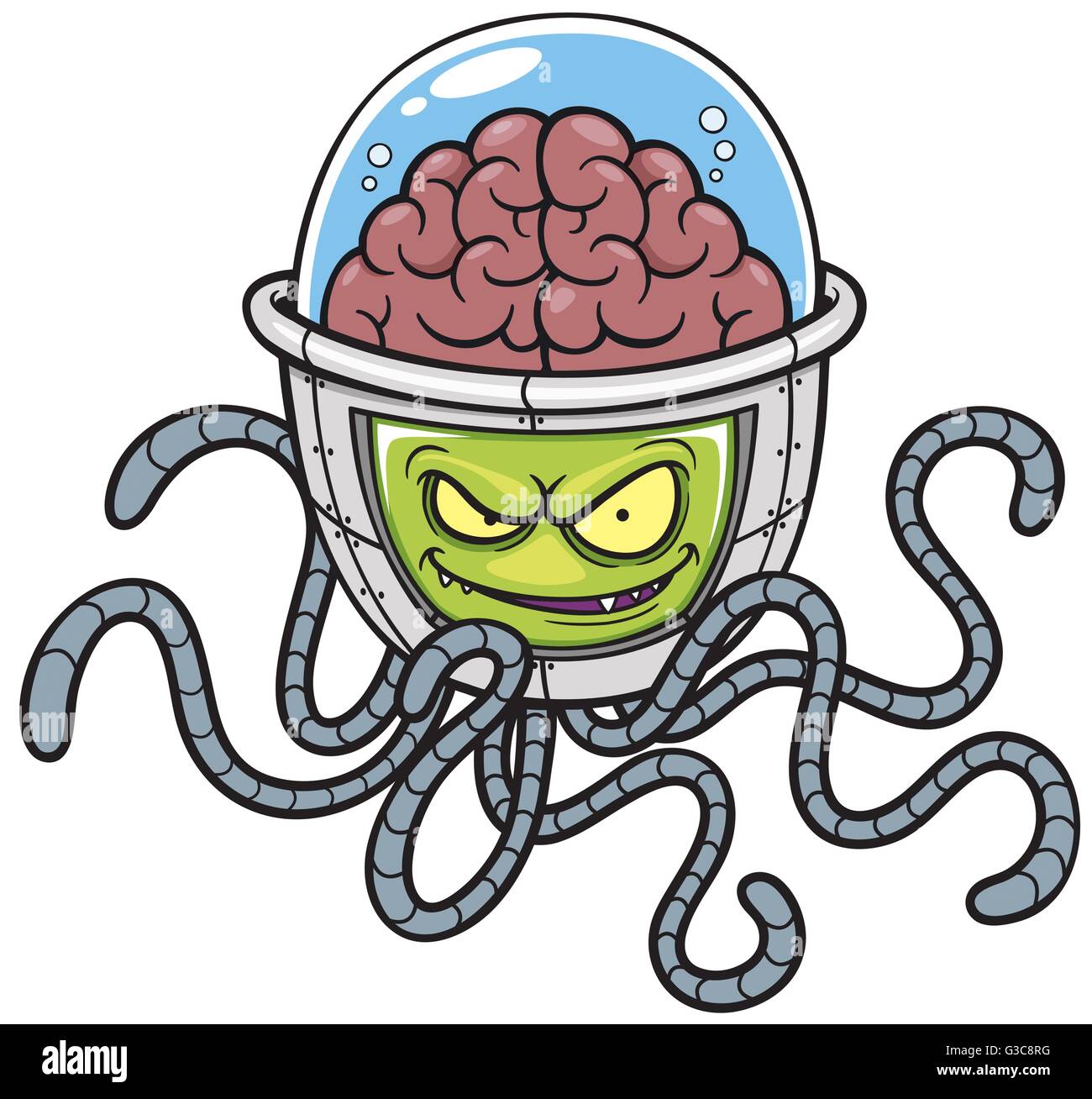 Vector illustration of Alien cartoon Stock Vector Image & Art - Alamy