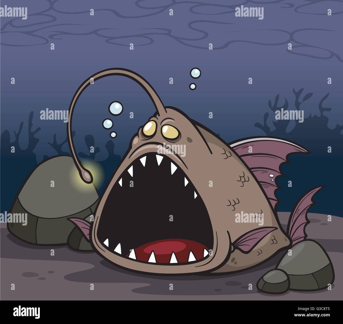 Angry fish cartoon hi-res stock photography and images - Alamy
