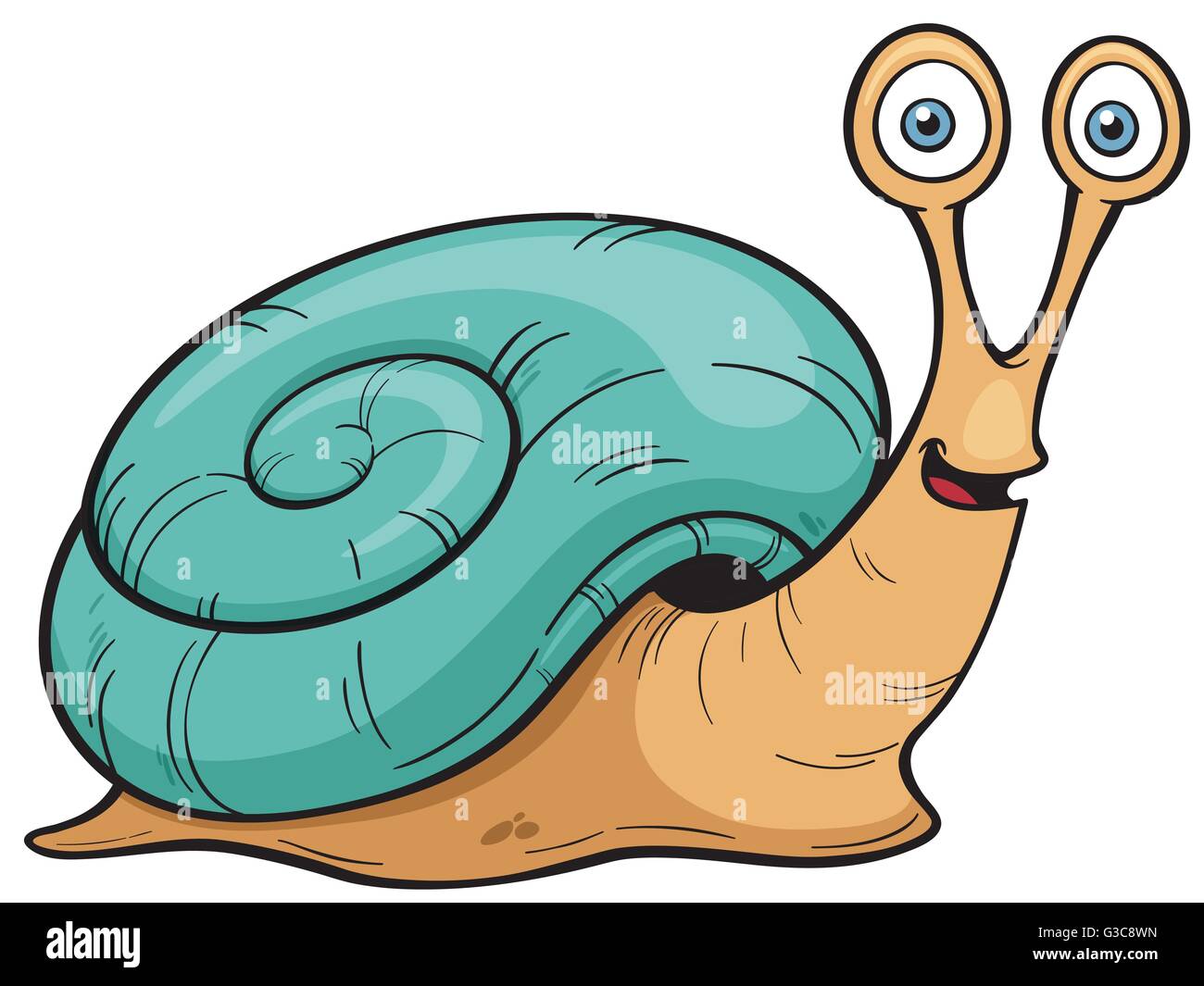 Vector illustration of Snail cartoon Stock Vector Image & Art - Alamy