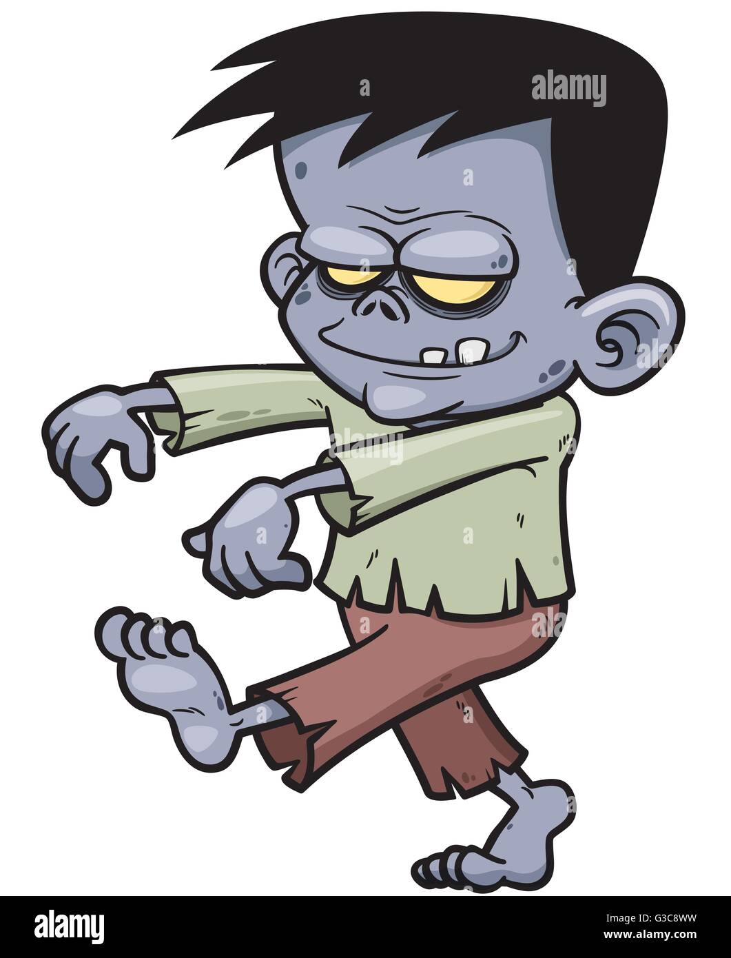 Vector illustration of Cartoon zombie Stock Vector Image & Art - Alamy