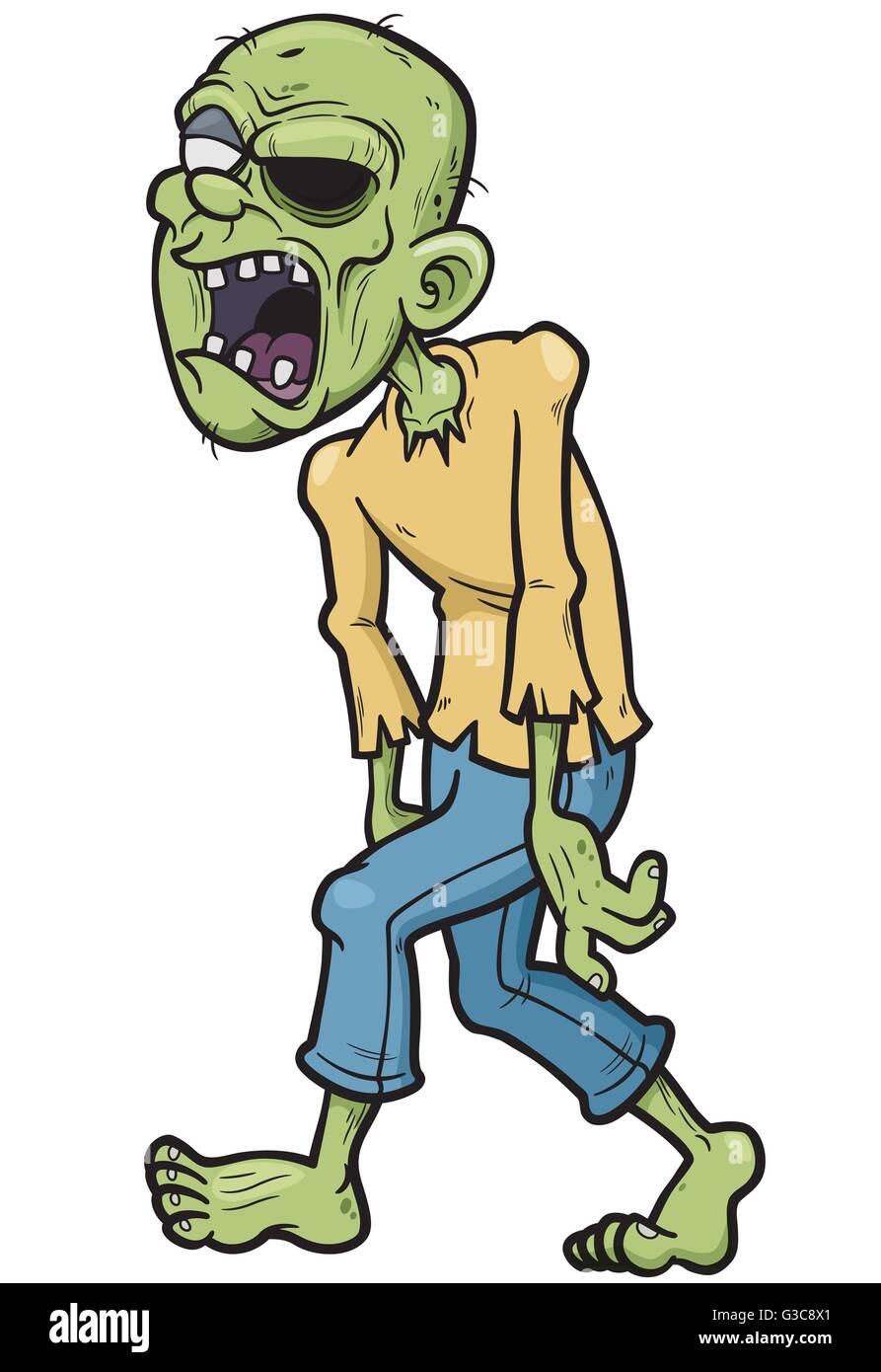Vector illustration of Cartoon zombie Stock Vector Image & Art - Alamy