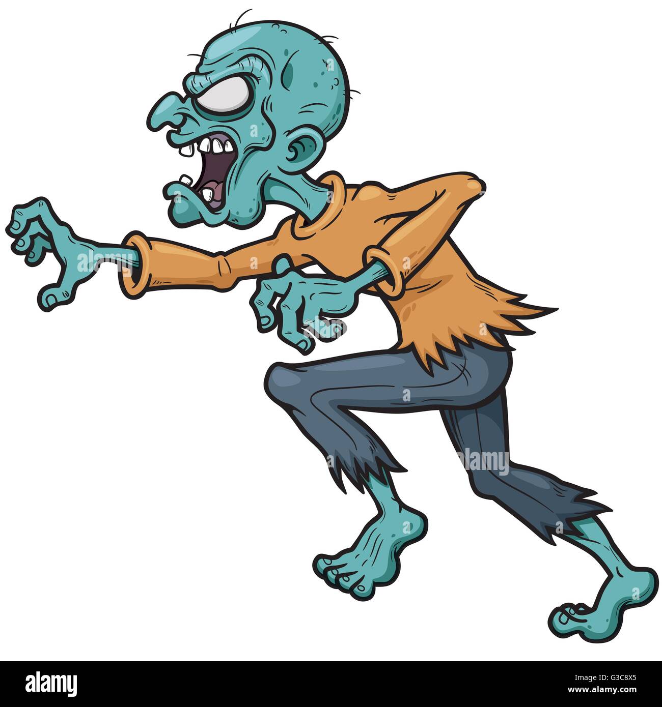 Vector illustration of Cartoon zombie Stock Vector Image & Art - Alamy