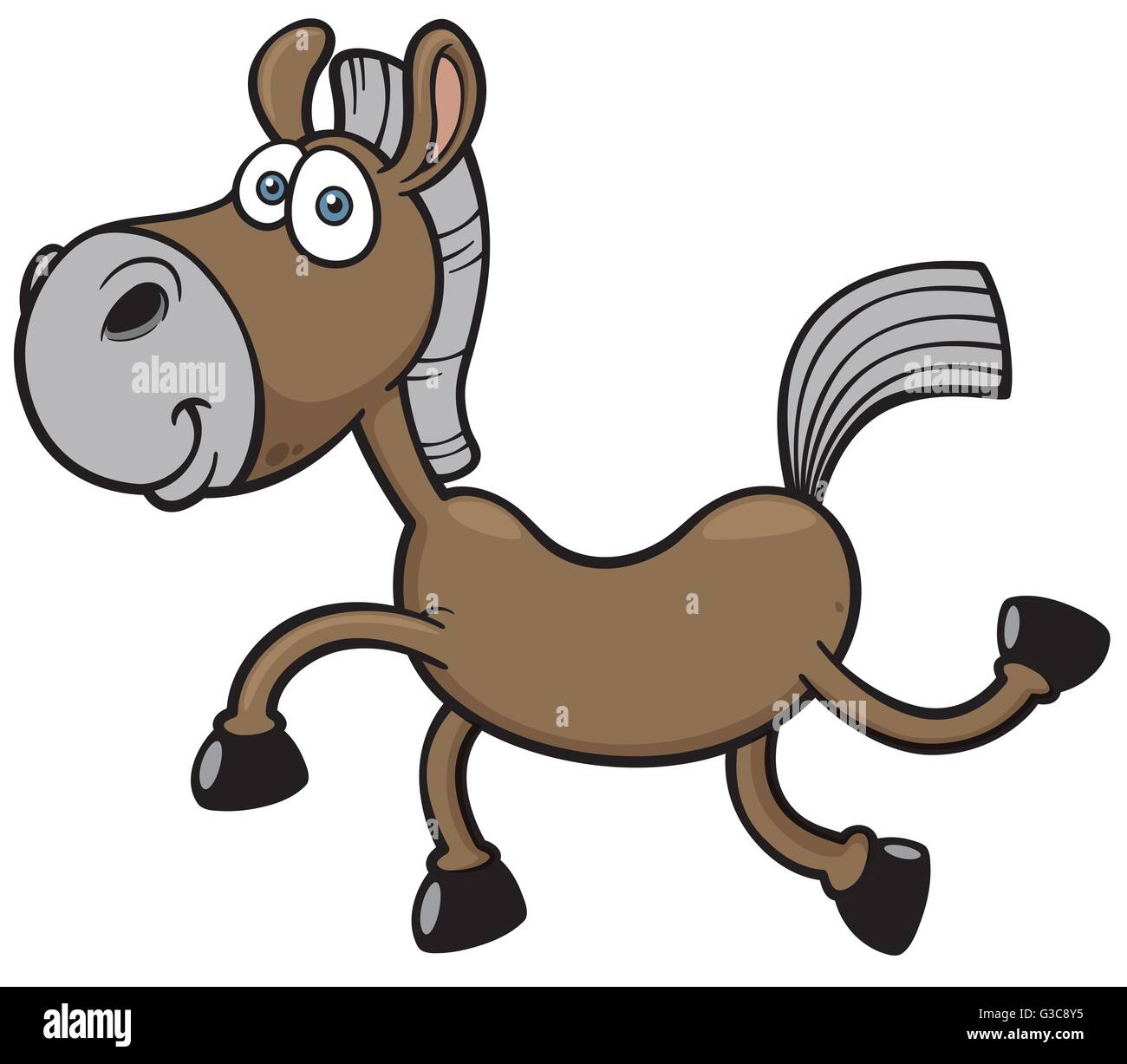 Vector illustration of Cartoon horse Stock Vector Image & Art - Alamy