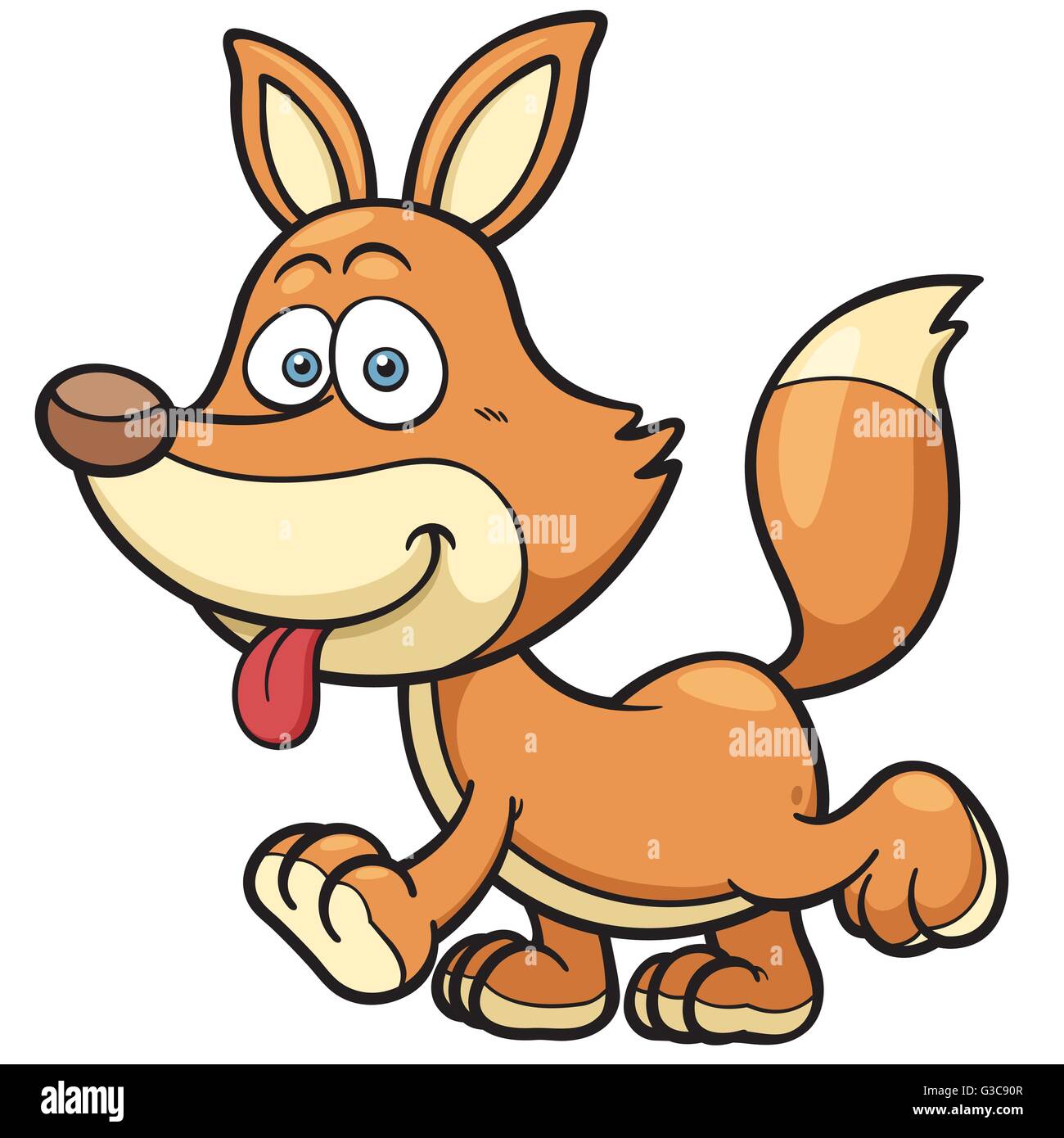 Vector illustration of Cartoon Fox Stock Vector Image & Art - Alamy