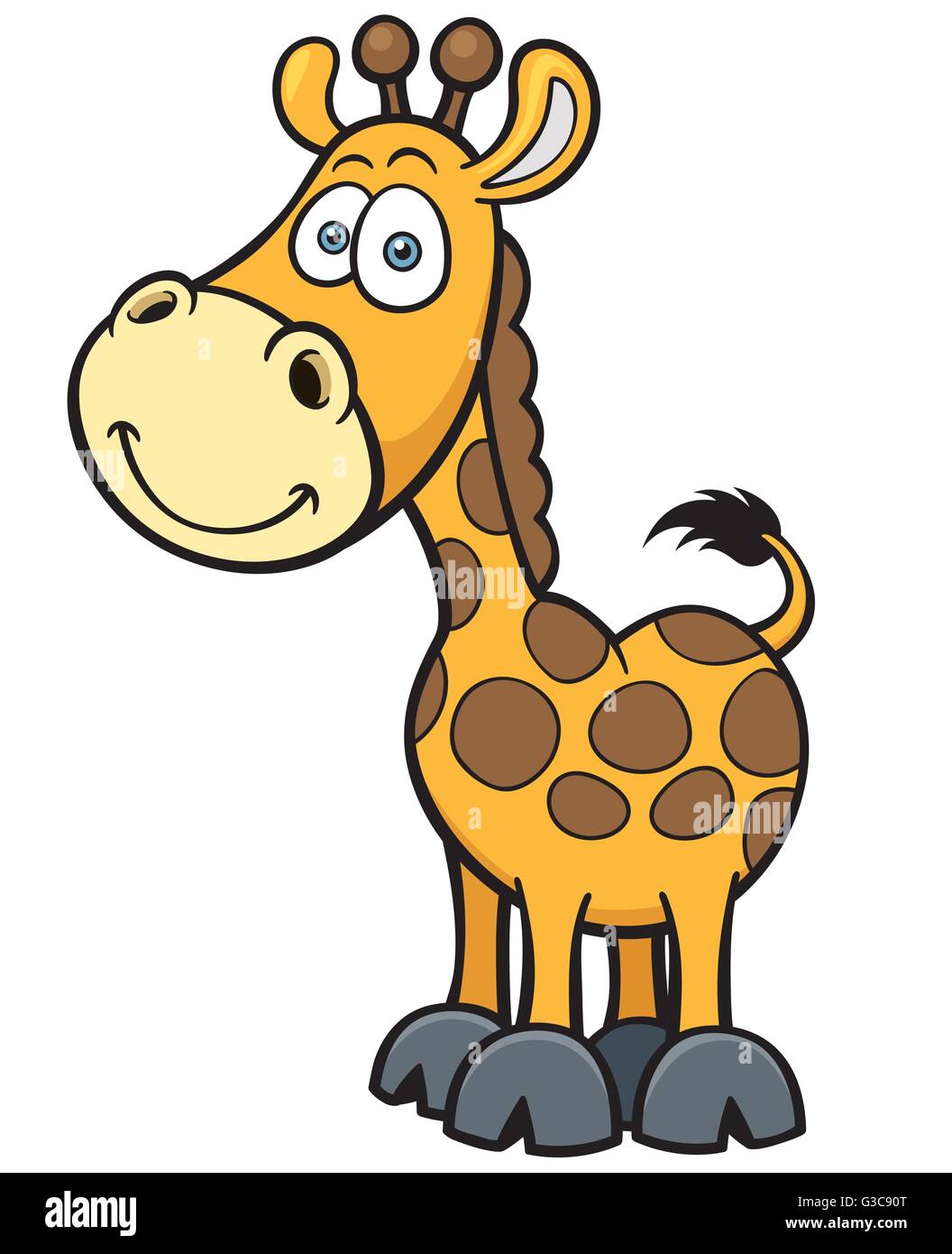 Vector illustration of Giraffe Cartoon Stock Vector Image & Art - Alamy