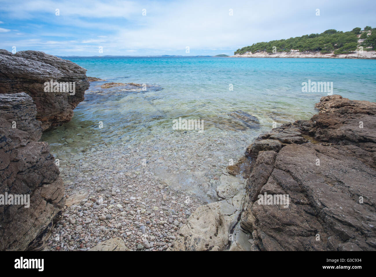 photo of beautiful bay Slanica on Murter Island, Dalmatia, Croatia ...
