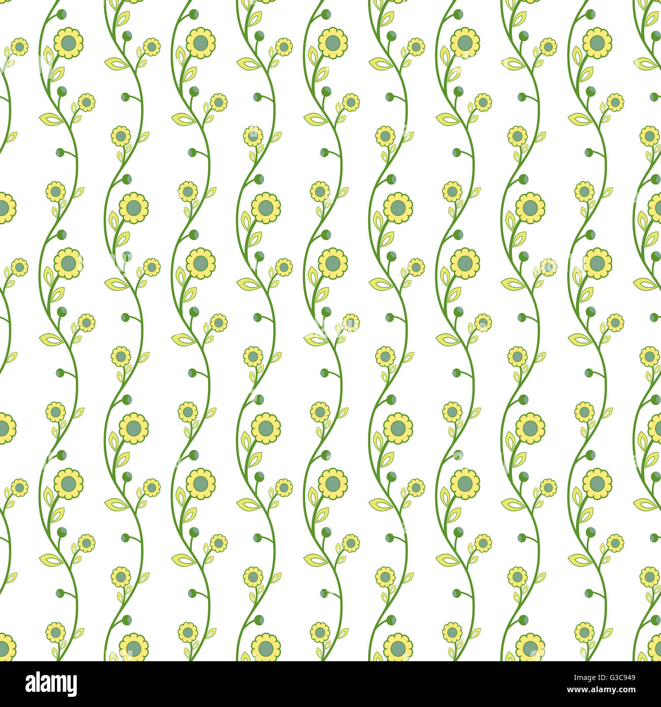 Floral Fine Seamless Pattern Stock Photo - Alamy