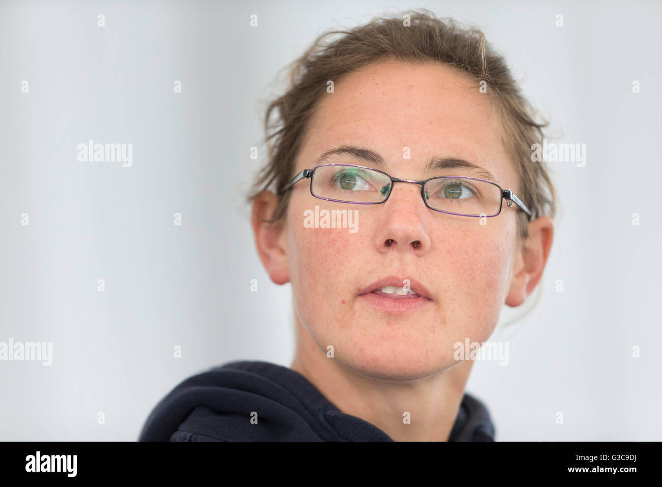 British Olympic Laser Radial sailor Alison Young pictured during day ...