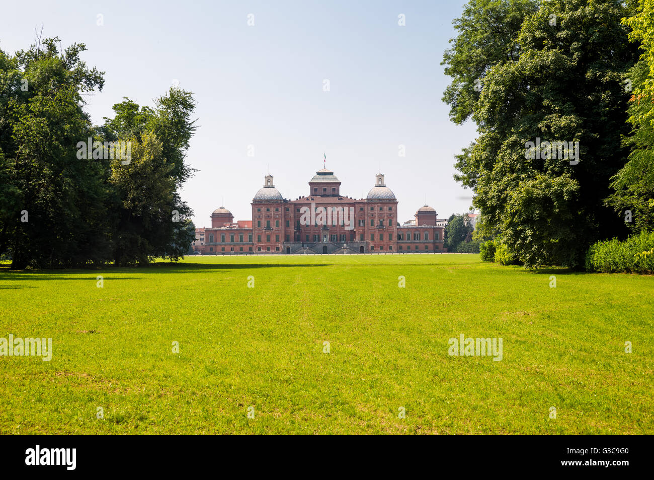 Italy, Racconigi, the Royal castle seen from the park Stock Photo - Alamy