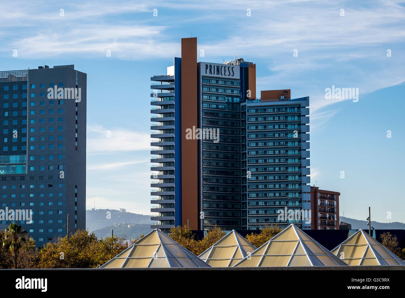 Modern buildings in Diagonal Stock Photo - Alamy