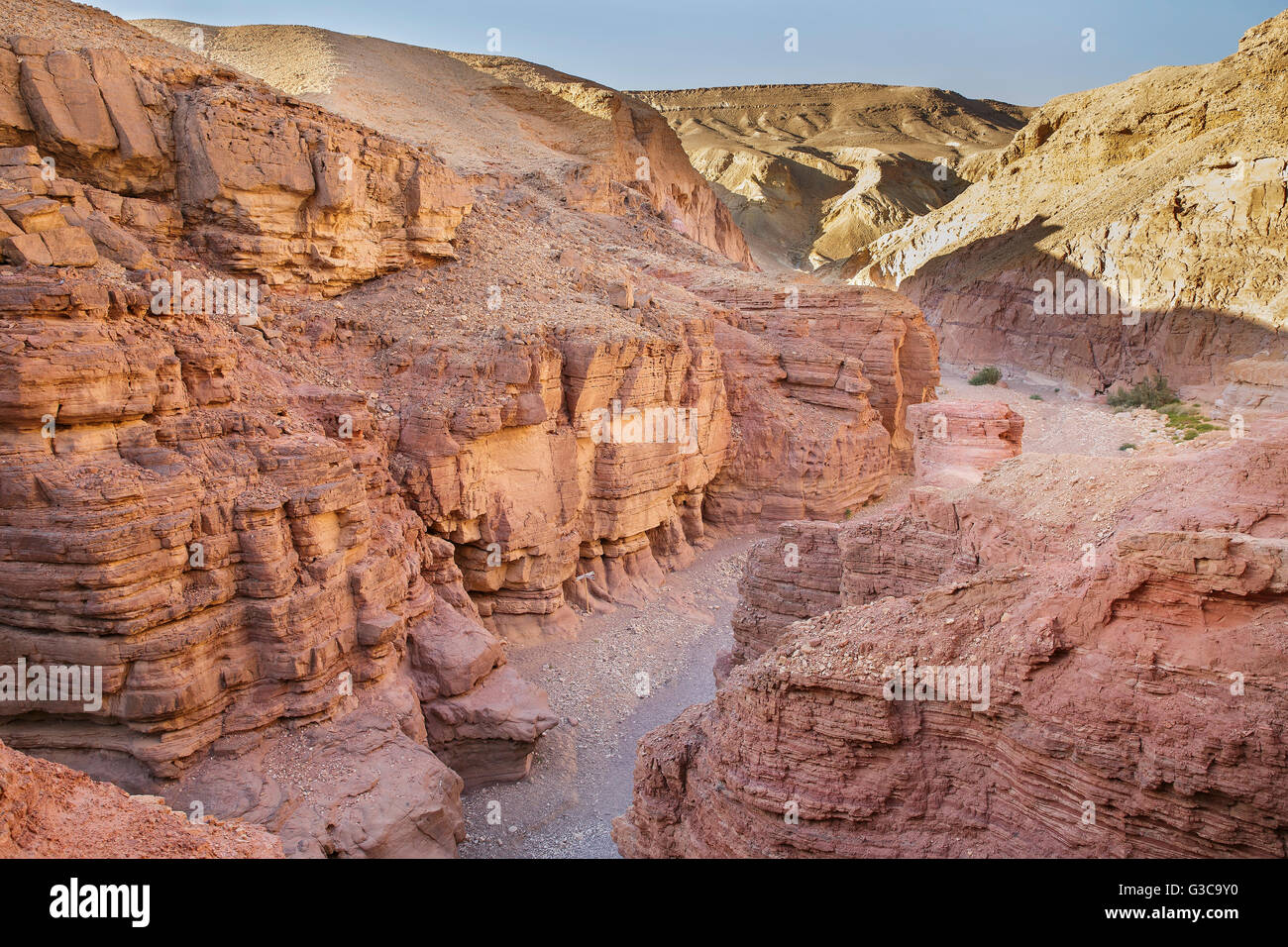 Red canyon in mountains of Eilat Israel Stock Photo - Alamy