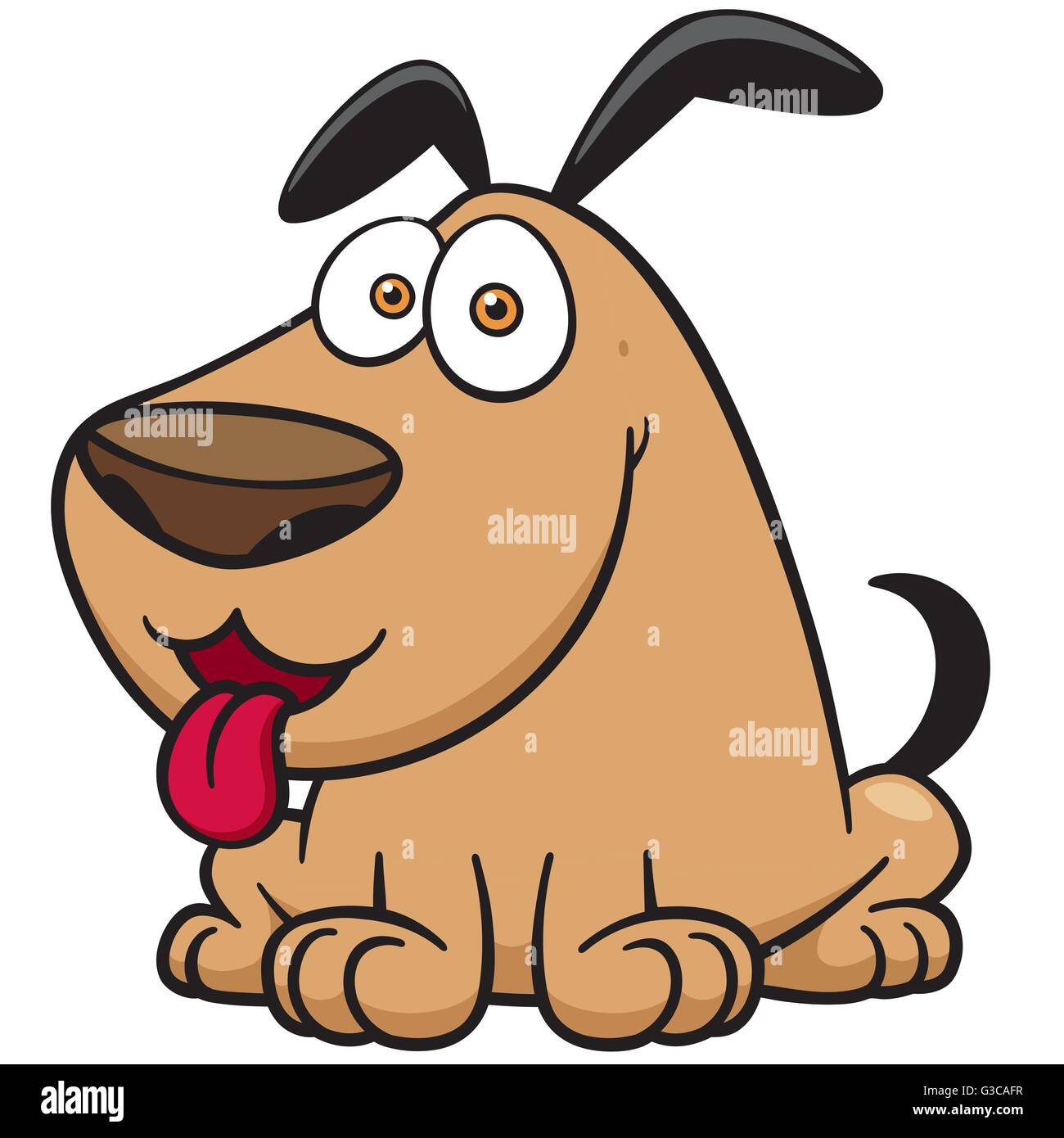 Vector illustration of Cartoon Dog Stock Vector Image & Art - Alamy