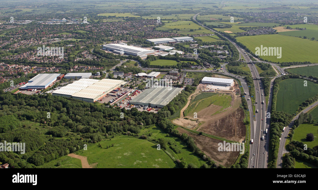 aerial view of Centurion Park & Relay Park at Junction 10 of the M42 ...