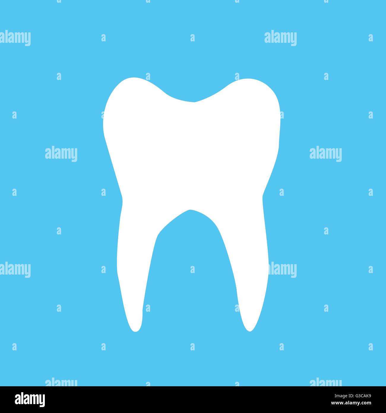 Vector illustration of white tooth Stock Vector Image & Art - Alamy