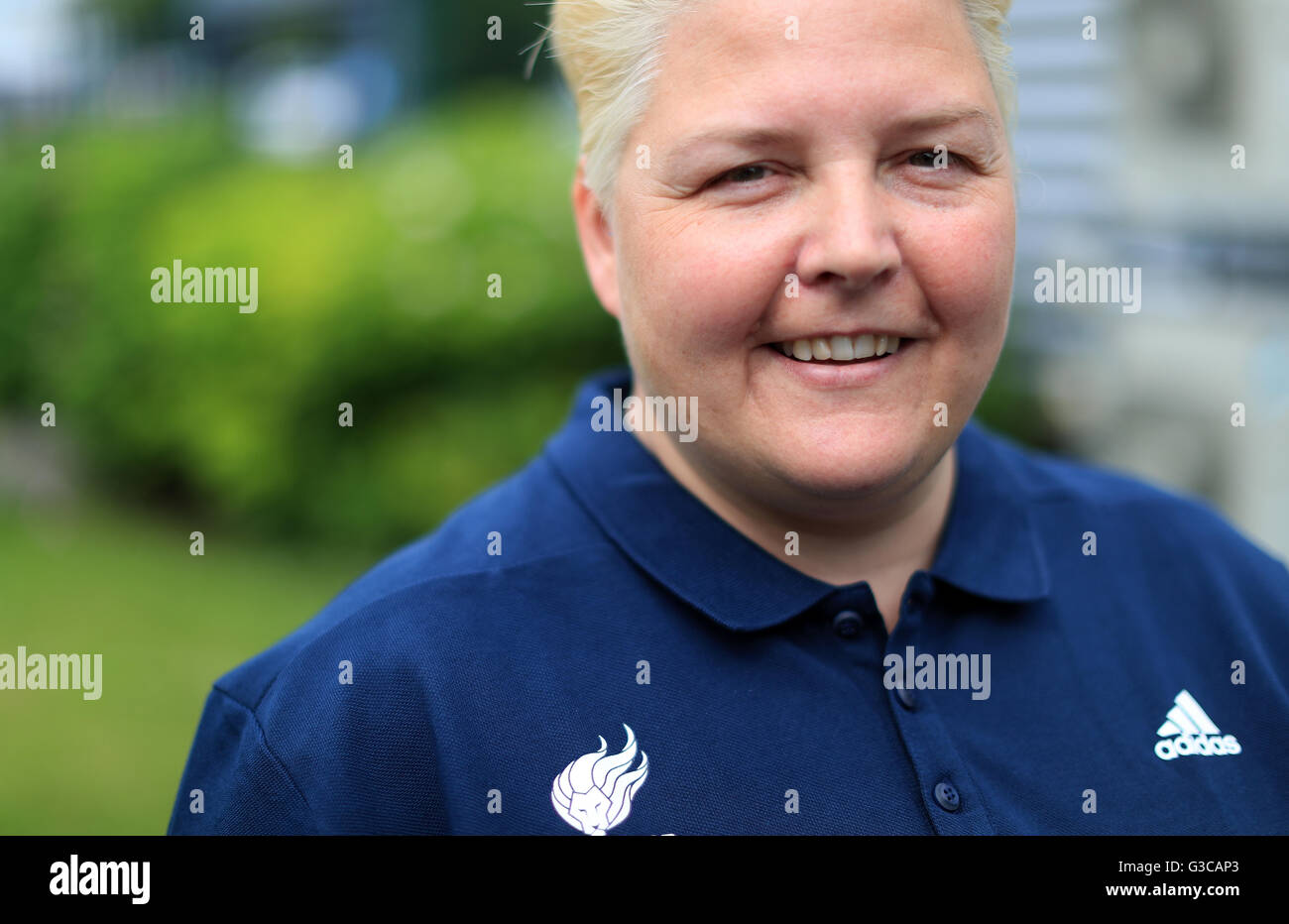 Lorraine Lambert during the team announcement at the Stoke Mandeville ...