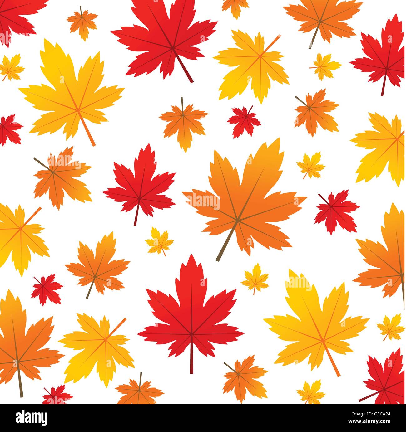 Autumn leaves vector illustration Stock Vector Image & Art - Alamy