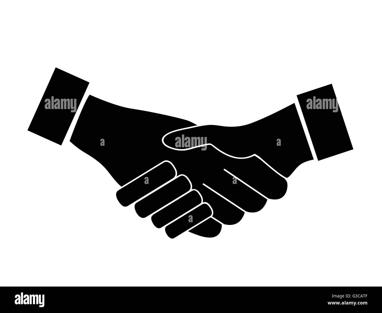 Handshake vector hi-res stock photography and images - Alamy