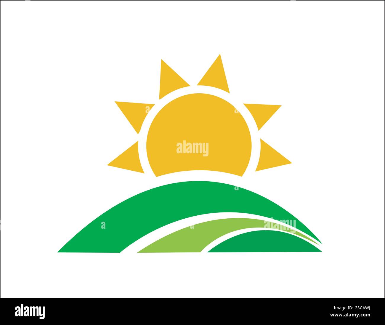 Vector illustration of sunrise sun Stock Vector Image & Art - Alamy