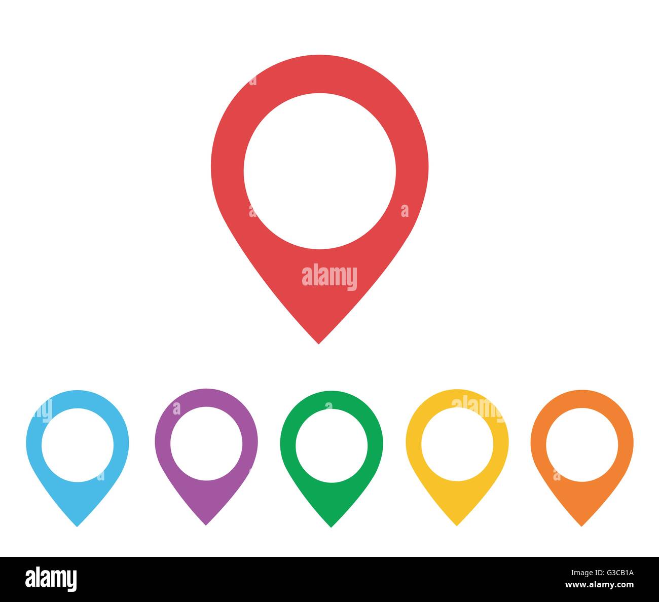 mapping pins icon Stock Vector Image & Art - Alamy