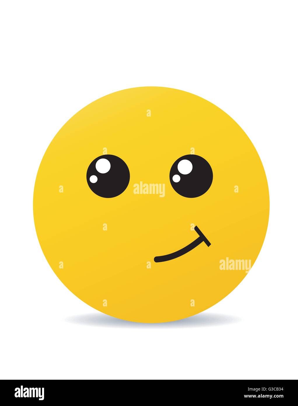 Modern yellow laughing happy Cut Out Stock Images & Pictures - Alamy