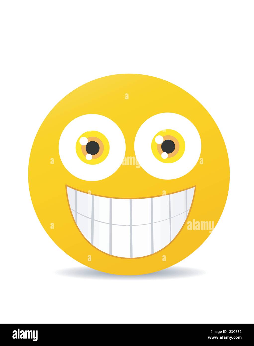 Modern yellow laughing happy smile Stock Vector Image & Art - Alamy