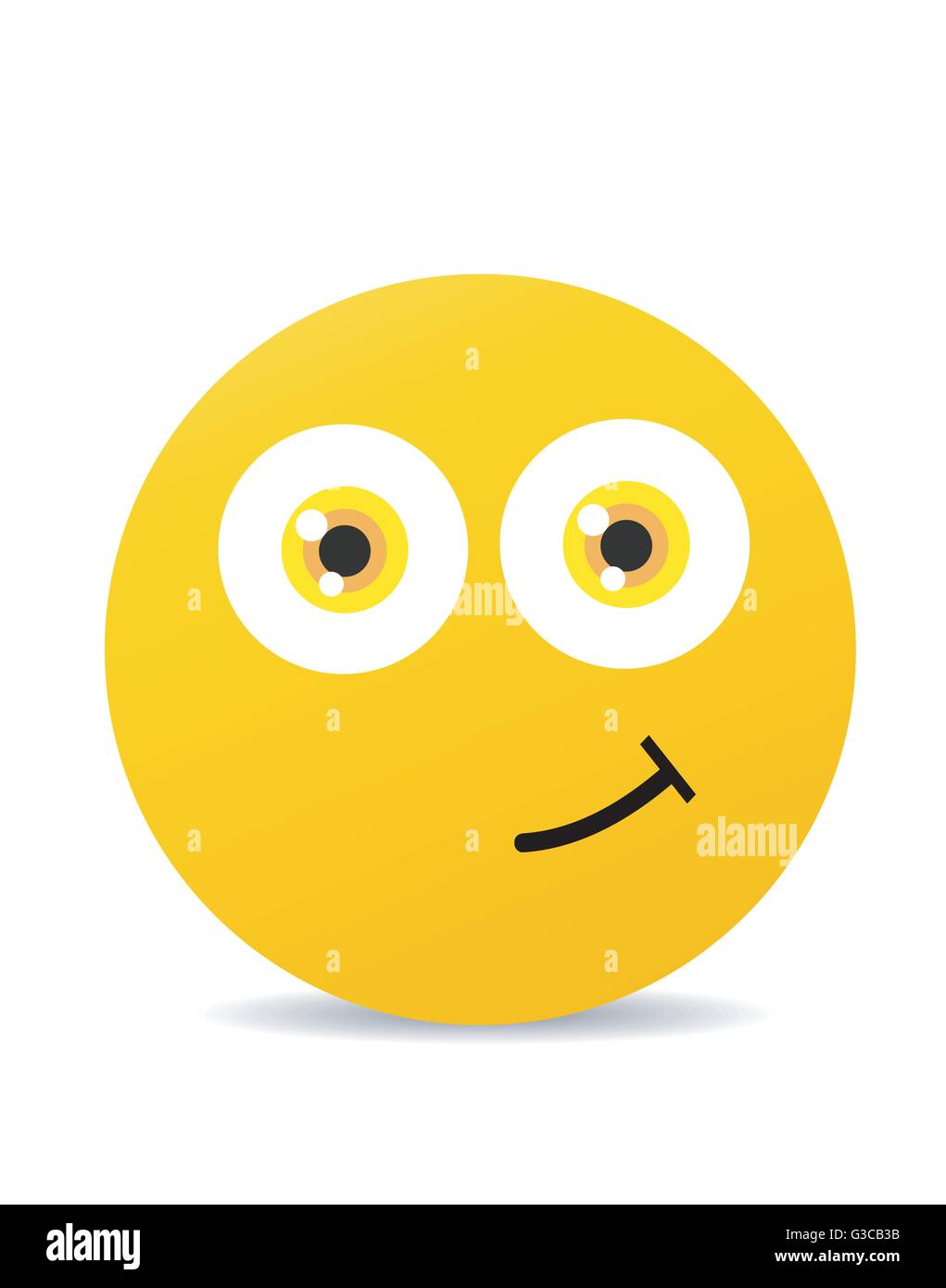 Modern yellow laughing happy Cut Out Stock Images & Pictures - Alamy