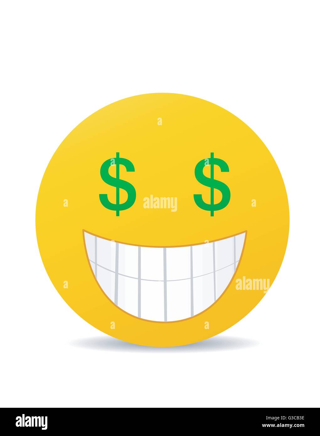 Modern yellow laughing happy smile Stock Vector Image & Art - Alamy