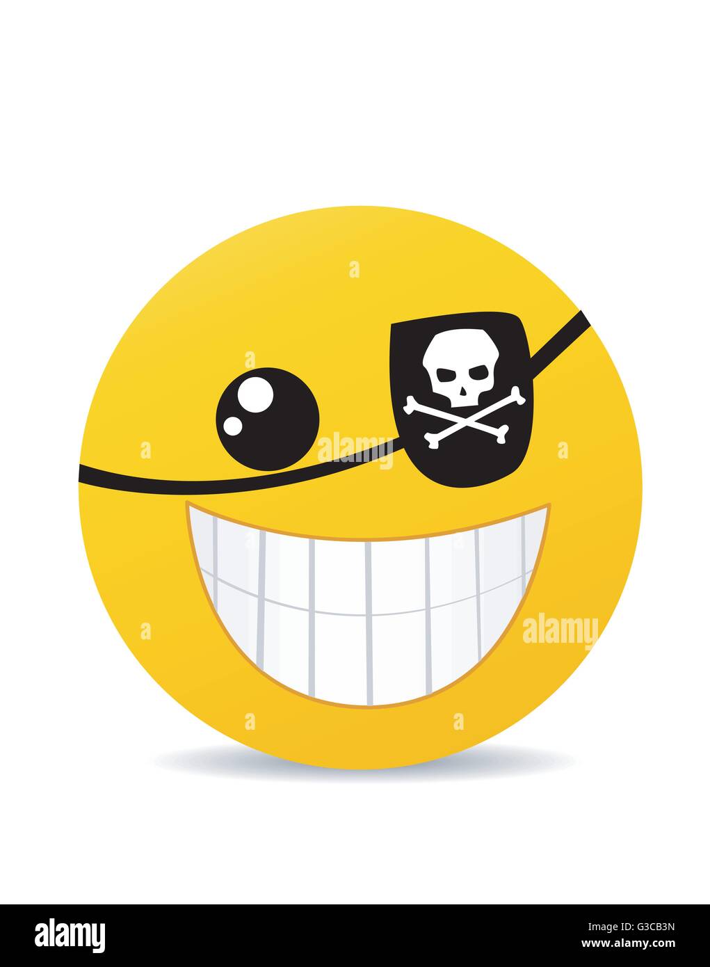 Modern yellow laughing happy Cut Out Stock Images & Pictures - Alamy