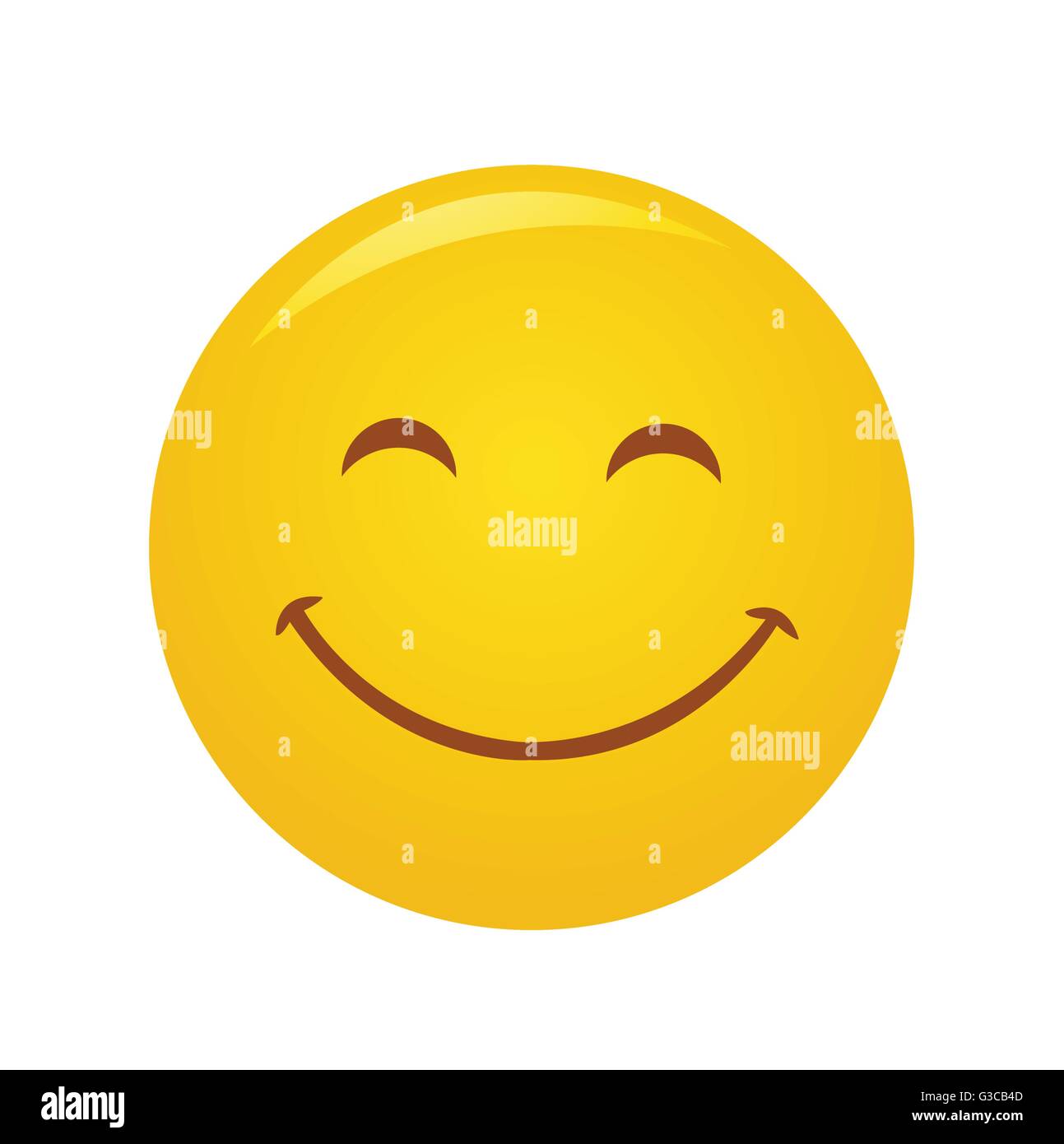 Yellow emoticon cartoon character Stock Vector Image & Art - Alamy