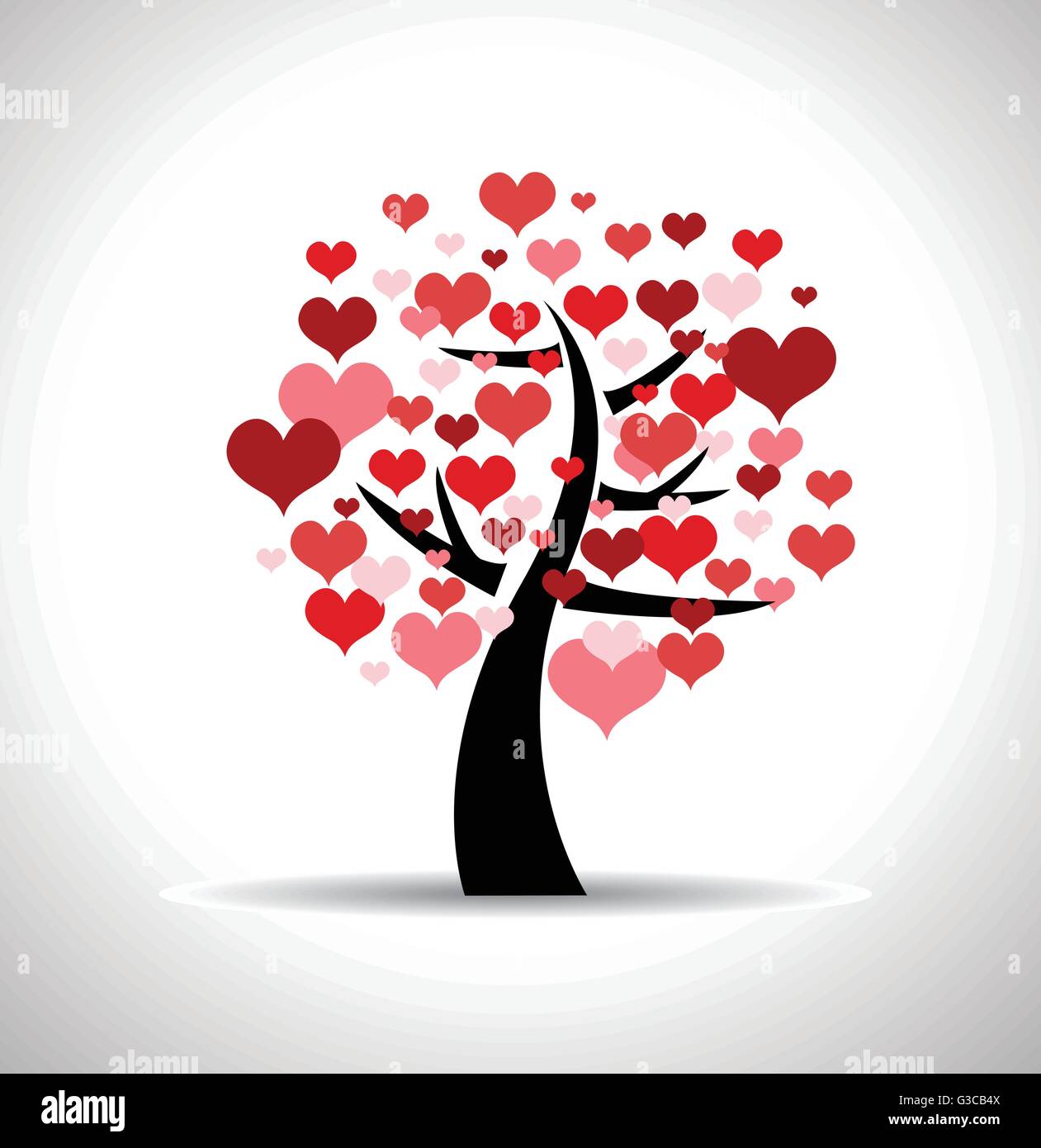 Greeting card image of tree cut Stock Vector Images - Alamy