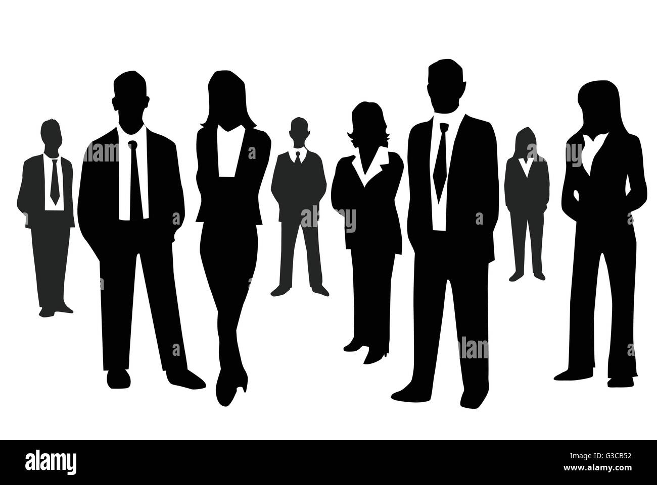 Figures of businessmen Stock Vector Images - Alamy