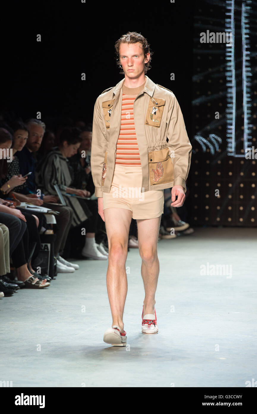 Models on the catwalk during the Topman Design London Collections Men ...