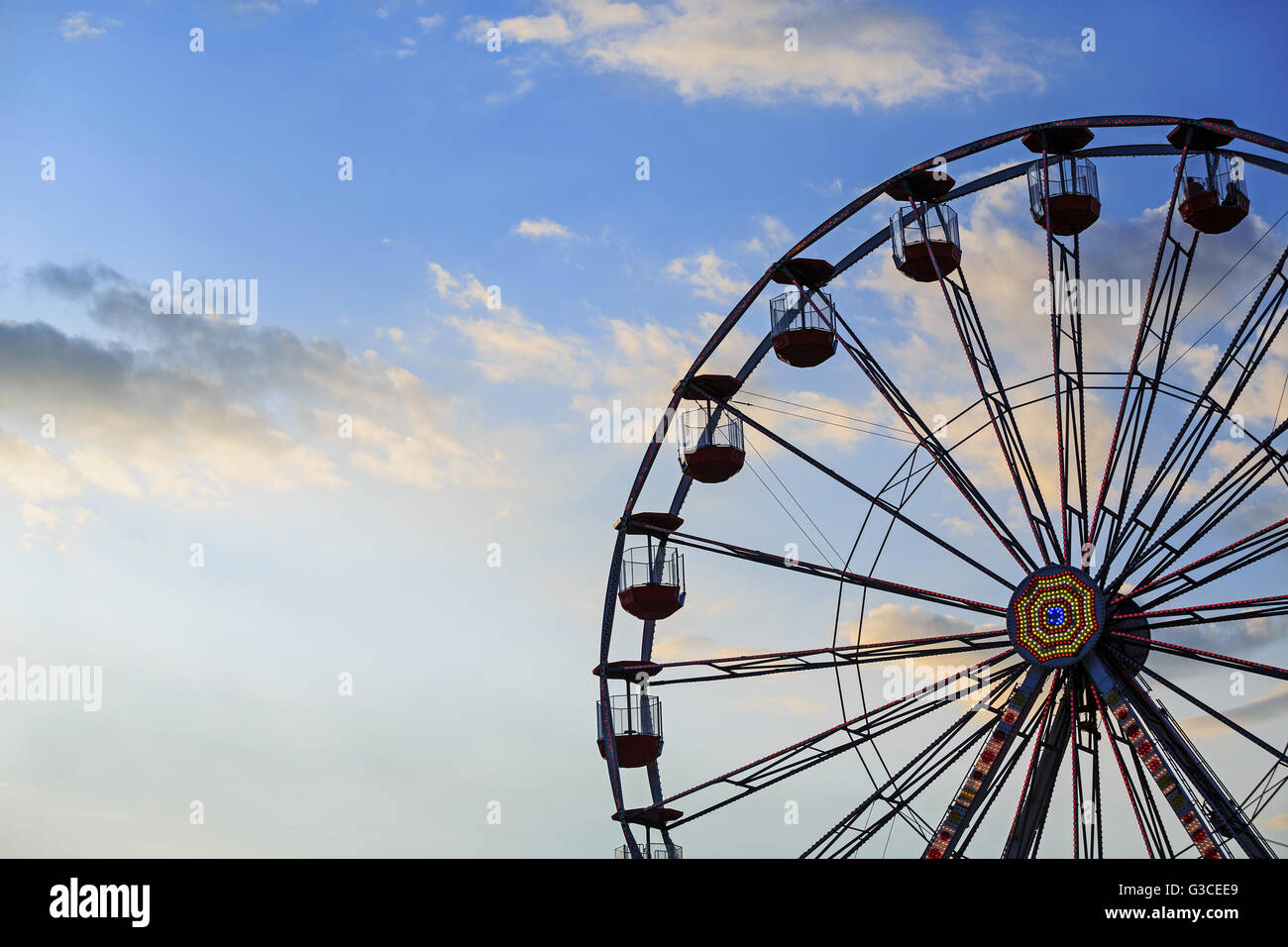 Ferris wheel on the background of sky Stock Photo - Alamy