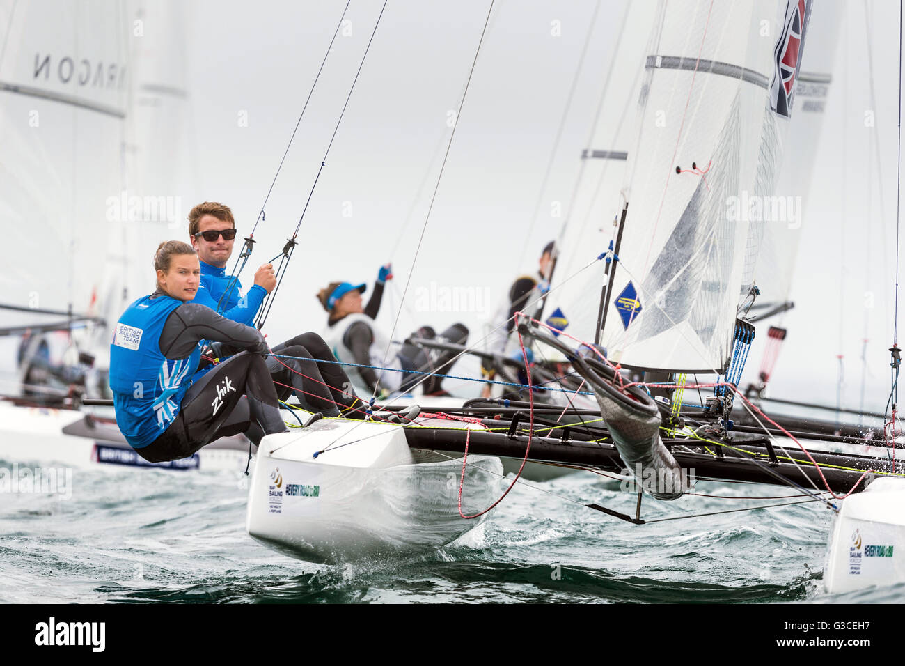 Olympic sail race boats hi-res stock photography and images - Alamy