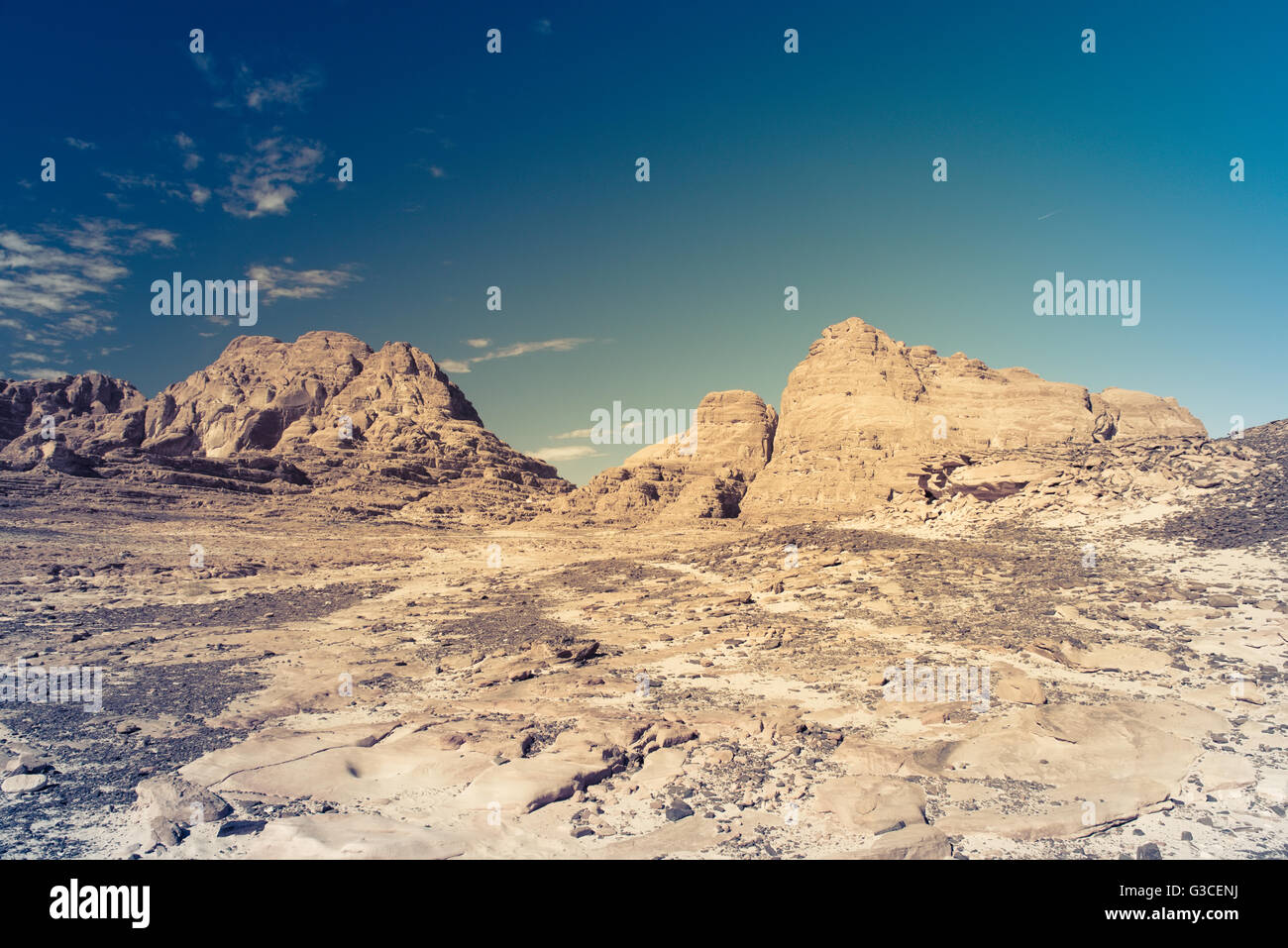 Sinai desert landscape Stock Photo - Alamy