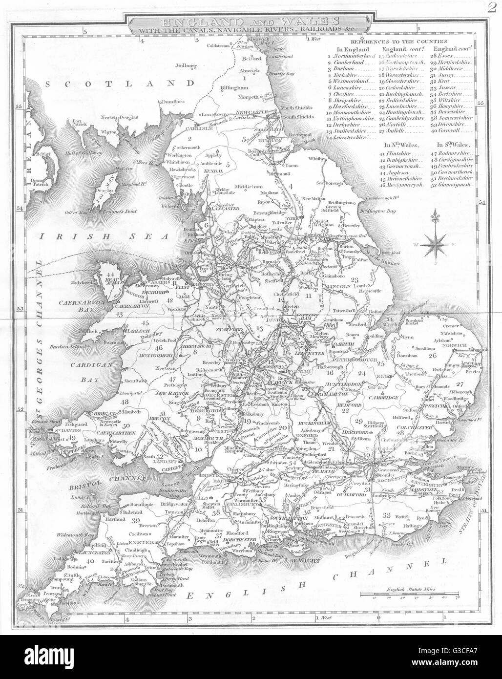 England county map hi-res stock photography and images - Alamy