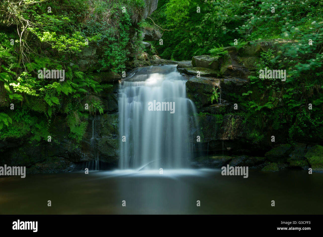 A long exposure of the beautiful Thomason Foss waterfall on Eller Beck ...