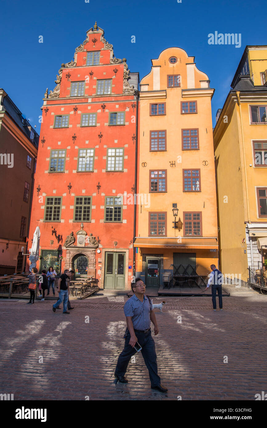 Tourists explore Stockholm's Gamla Stan area Stock Photo - Alamy