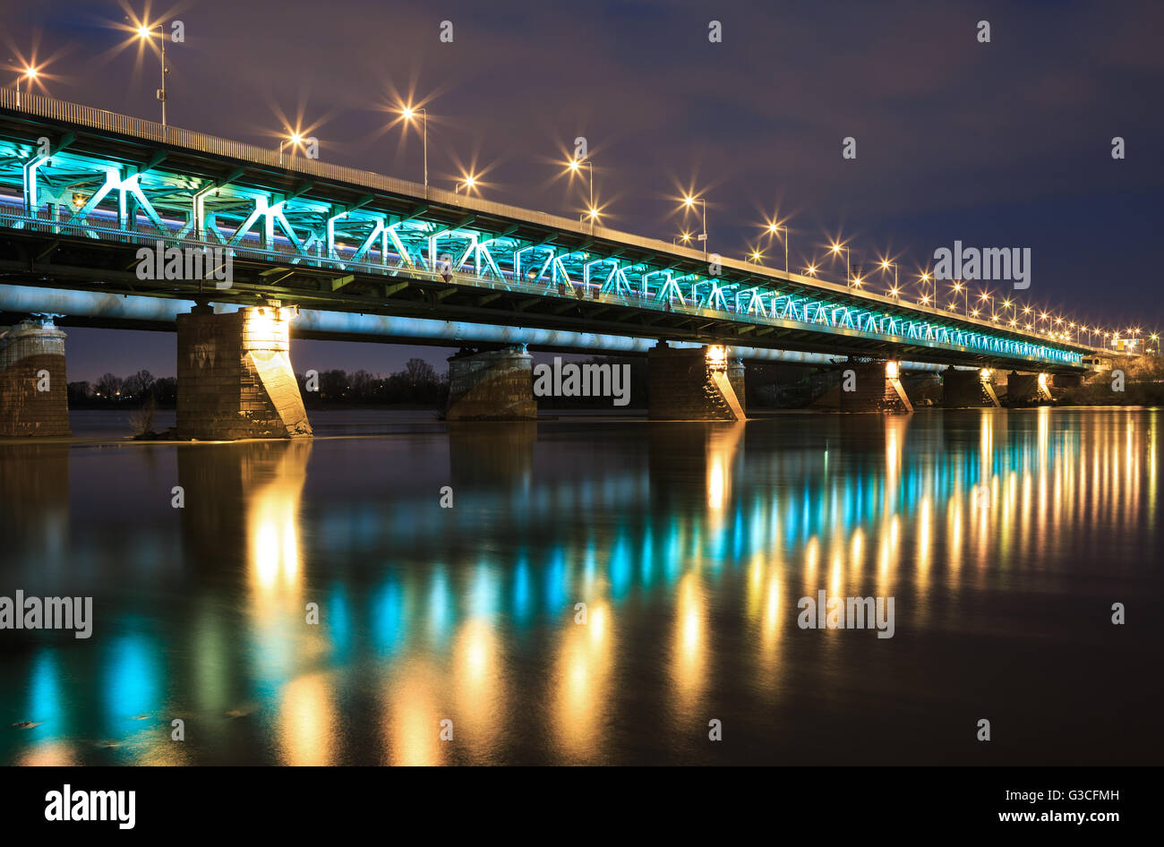 Reflector of the bridge in water hi-res stock photography and images ...