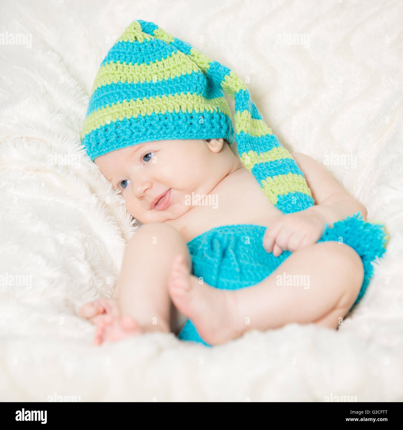 Smiley face baby hi-res stock photography and images - Alamy