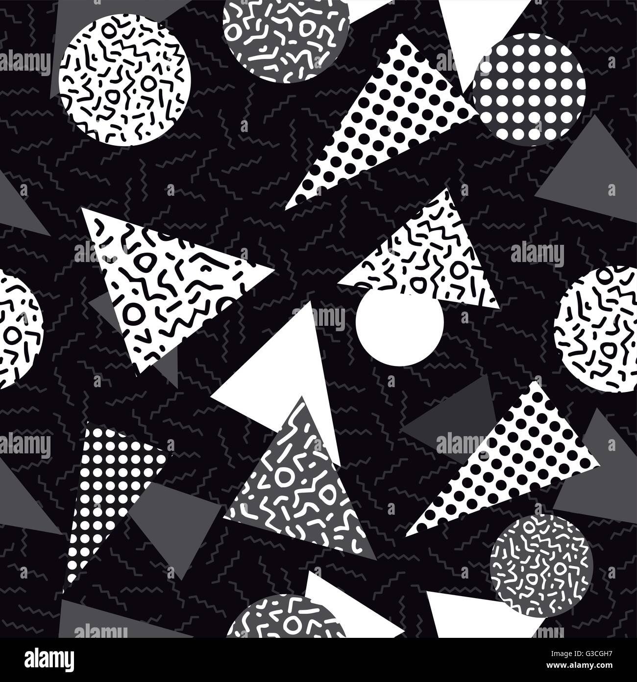 1980s vector geometric shapes hi-res stock photography and images - Alamy