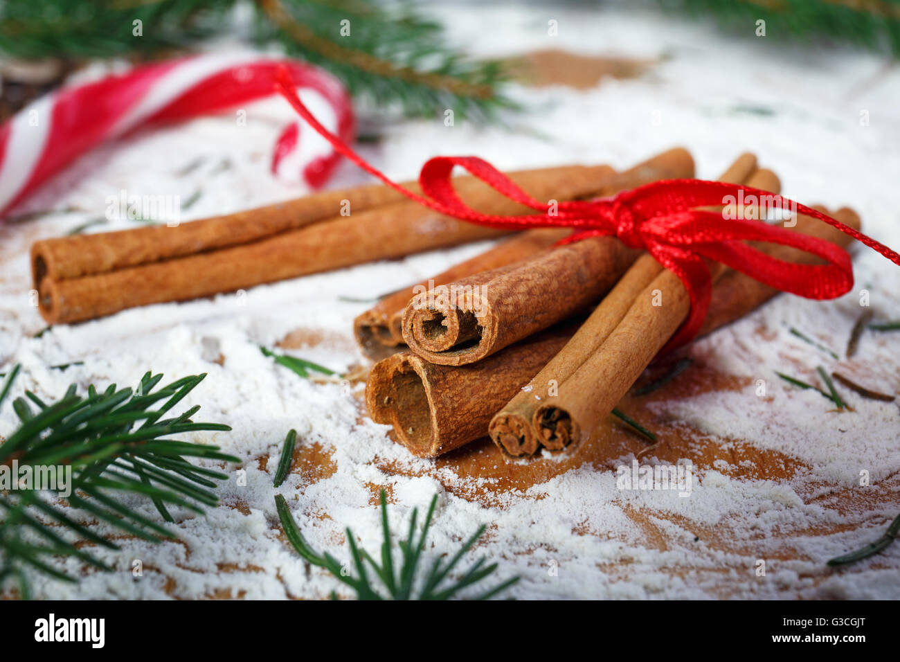 Cinnamon for Christmas,macro photography Stock Photo - Alamy