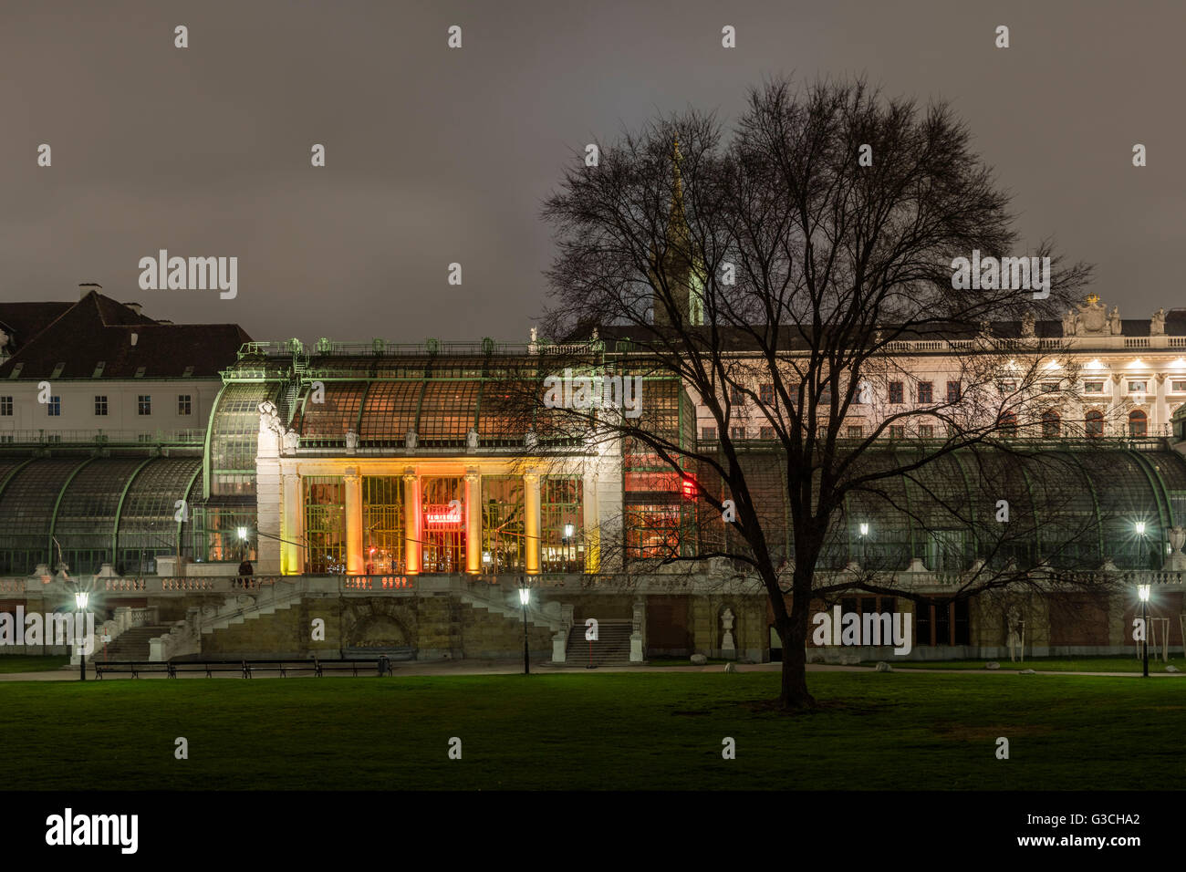 Vienna city, city centre, inner city, Austria, Vienna, palm house Stock ...