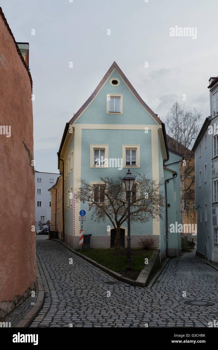 Old town Passau, building, historical, way, ways, small, secure Stock ...